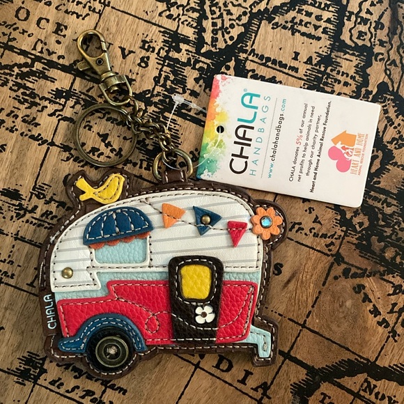 Chala | Accessories | Chala Red And Blue Camper Key Card Holder | Poshmark